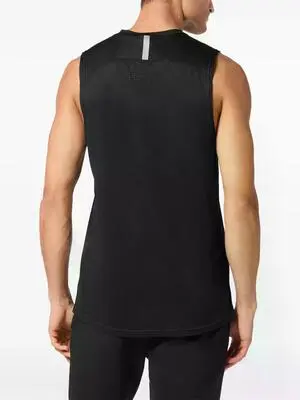 PLEIN SPORT Reflective Tank Top - Black