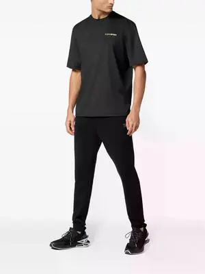 PLEIN SPORT Micro-rib T-shirt - Black