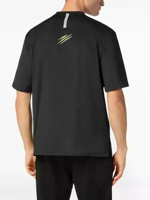 PLEIN SPORT Micro-rib T-shirt - Black