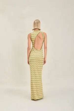 Devon Windsor Dalia Knit Maxi Dress - Green