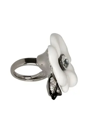 KENNETH JAY LANE Flower Ring - Silver