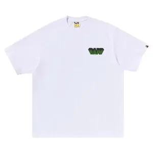 A BATHING APE Graffiti Logo Relaxed Fit Tee - White