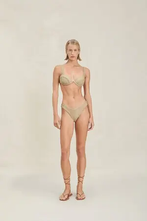 Devon Windsor Wade Bikini Bottom Gold
