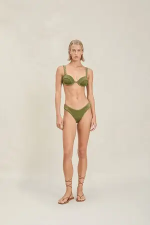 Devon Windsor Wade Bikini Bottom Green