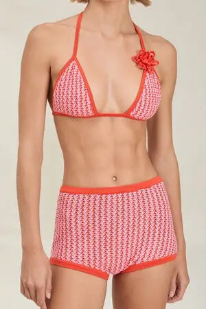 Devon Windsor Naira Crochet Swim Short - Denim