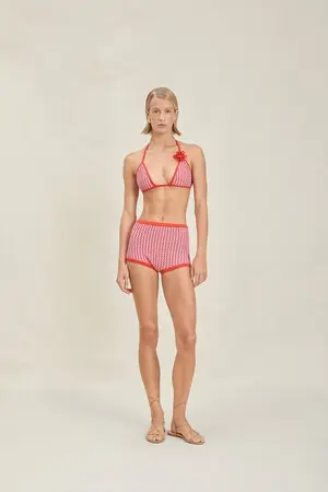 Devon Windsor Naira Crochet Swim Short - Denim