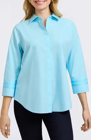 Foxcroft Pointed Collar Shirts For Women