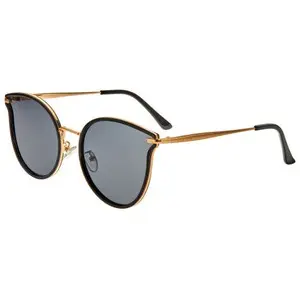 BERTHA WATCHES BERTHA Moon Polarized Cat Eye Sunglasses Gold/black