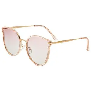 BERTHA WATCHES BERTHA Moon Polarized Cat Eye Sunglasses Gold/pink
