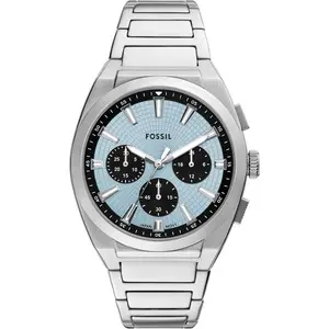 Fossil Everett Chronograph Bracelet Watch Silver