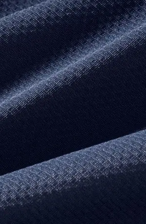 Mizzen+main Halyard Trim Fit Print Polo - Navy