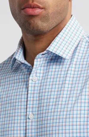 Mizzen+main Leeward Trim Fit Button-up Shirt - Birdie Blue Ludlow Plaid