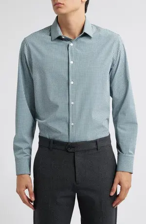 Mizzen+main Leeward Trim Fit Button-up Shirt Fir Winston Check