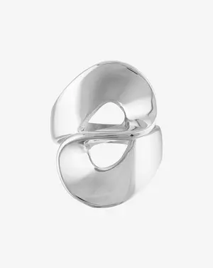 Ben Oni Afiya Figure Statement Ring - Silver