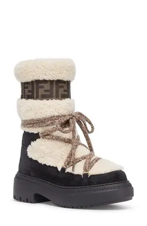 Fendi Shearling Boots