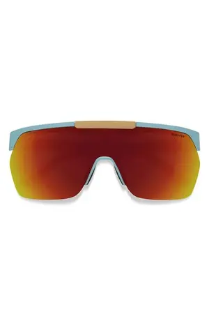 SMITH Xc 138mm Chromapop™ Polarized Shield Sunglasses - Matte Storm Birch / Red