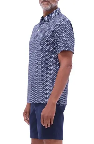Bugatchi Victor Ooohcotton® Golfer Print Polo