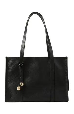 Sandro Soft Leather Tote Bag With Charms