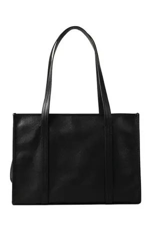 Sandro Soft Leather Tote Bag With Charms