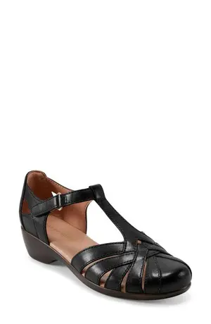 Easy Spirit Darlyn T-strap Pumps - Black