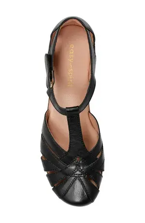 Easy Spirit Darlyn T-strap Pumps - Black