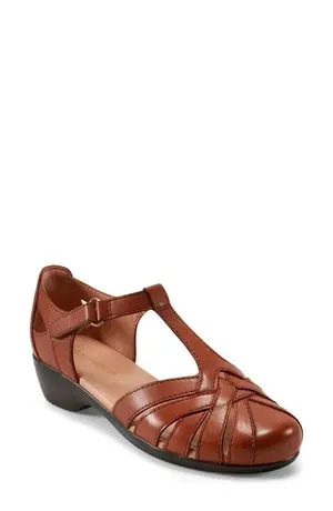 Easy Spirit Darlyn T-strap Pumps - Brown