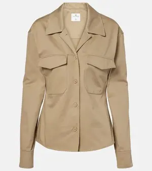 COURREGES Gabardine Shirt - Beige