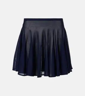 Alaïa Knitted Miniskirt - Blue