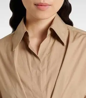 Brunello Cucinelli Belted Cotton Shirt Dress