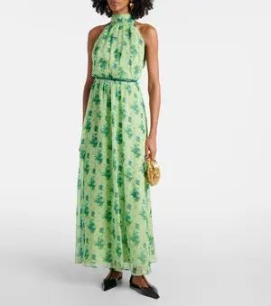 Max Mara Cactus Halterneck Gown