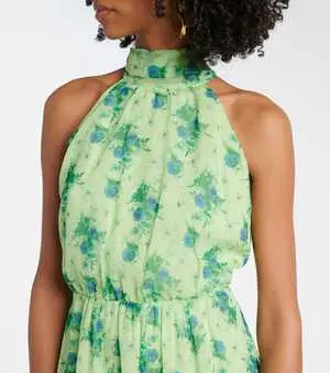Max Mara Cactus Halterneck Gown