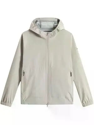 Woolrich Hooded Zip-up Jacket - Neutrals