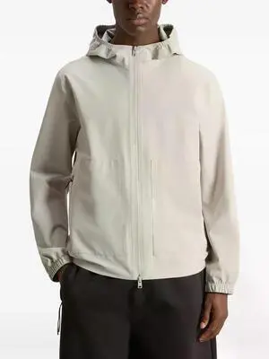 Woolrich Hooded Zip-up Jacket - Neutrals