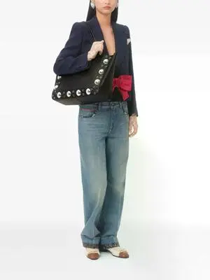 Valentino Garavani Medium Nellcôte Tote Bag - Black