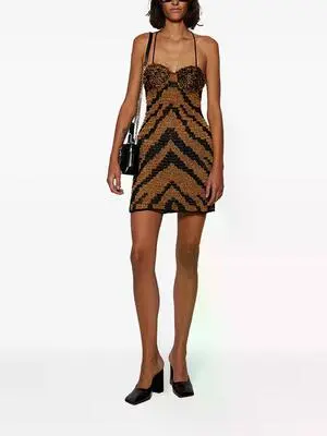 ANDREA ALMEIDA Zebra Mini Dress
