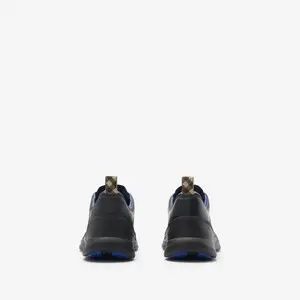 Burberry Leather Matrix Sneakers - Black