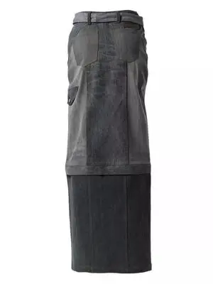 SRVC STUDIO Wrap Denim Skirt