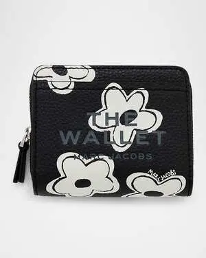 Marc Jacobs The Mini Compact Wallet - Blackwhite