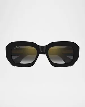 Cartier Acetate Rectangle Sunglasses - Black Colour