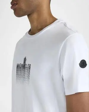 Moncler Apos;s Blurred Logo Crewneck T-shirt