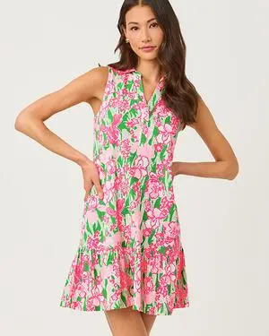 LILLY PULITZER Riegan Shirt Dress - Putting Green Hannah