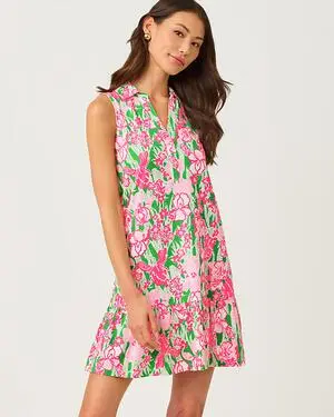 LILLY PULITZER Riegan Shirt Dress - Putting Green Hannah