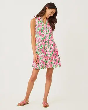 LILLY PULITZER Riegan Shirt Dress - Putting Green Hannah