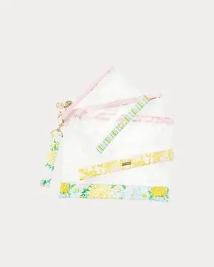 LILLY PULITZER Lilly Pulitzer Carryall Trio Pouch Set Multi Lilly Garden Home