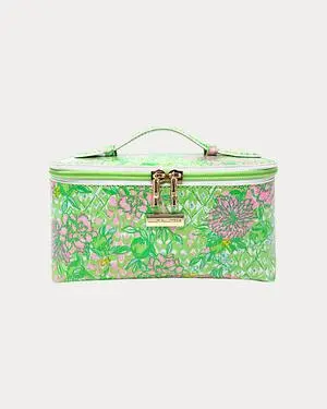 LILLY PULITZER Printed Vanity Case - Fauna Green Lime Feeling Good Accessories Small