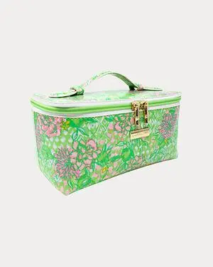 LILLY PULITZER Printed Vanity Case - Fauna Green Lime Feeling Good Accessories Small