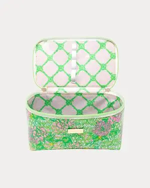 LILLY PULITZER Printed Vanity Case - Fauna Green Lime Feeling Good Accessories Small