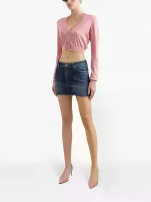 Dolce & Gabbana Lace-trim Cropped Cardigan