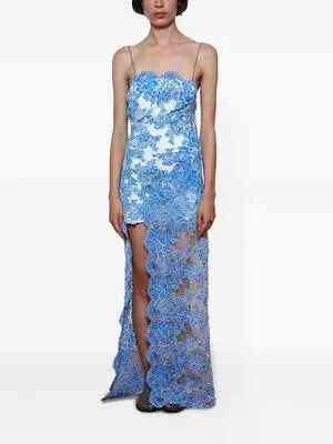 Christopher Esber Lace-appliqué Maxi Dress