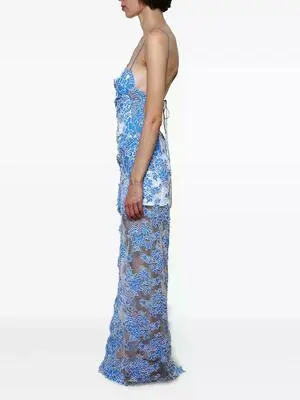 Christopher Esber Lace-appliqué Maxi Dress